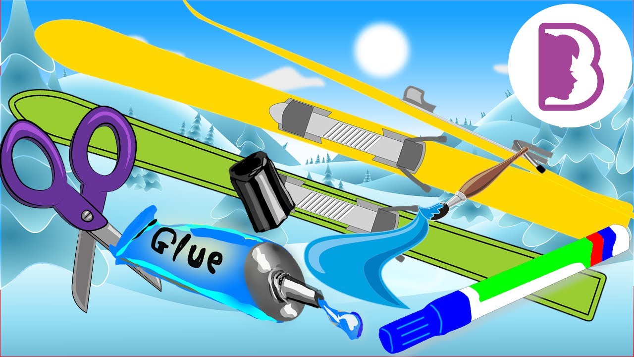 DIY: Kako napraviti mini skije? - YouTube