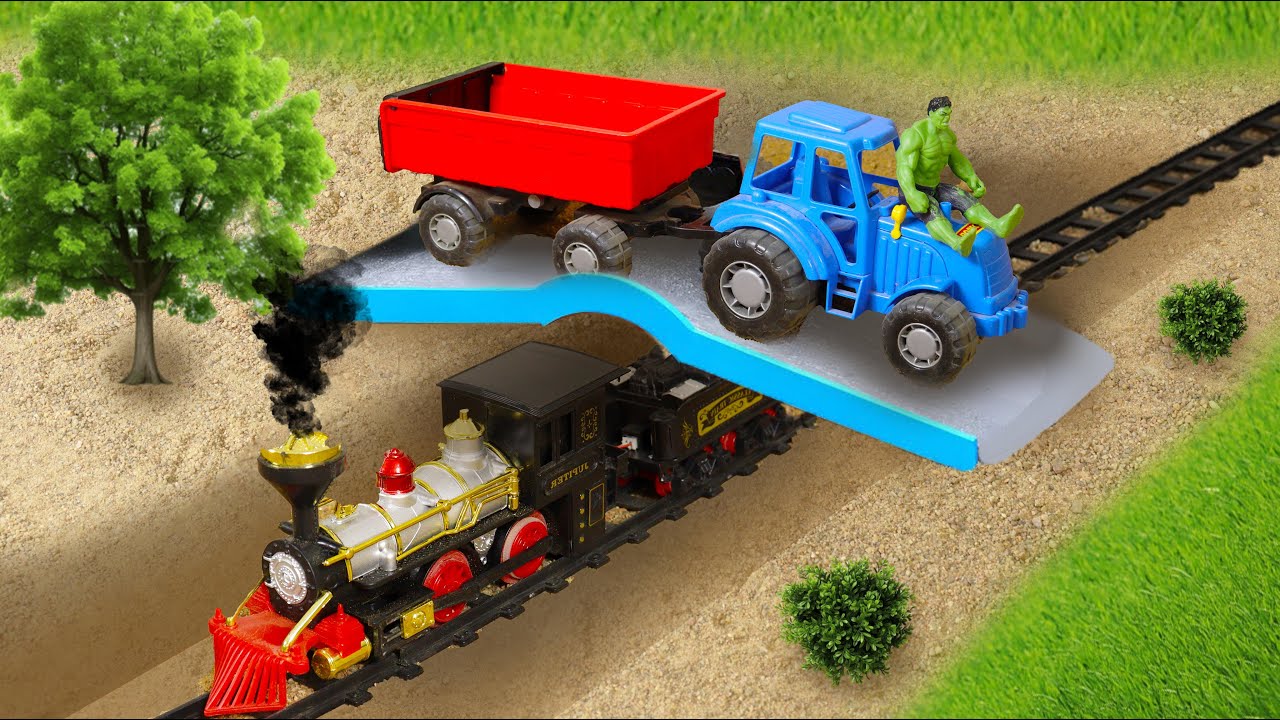 diy tractor making mini concrete bridge for truck safety science ...