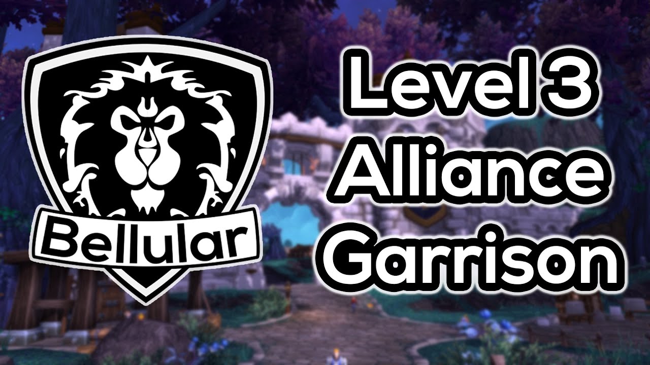 Fully Upgraded Level 3 Alliance Garrison - Warlords of Draenor Beta ...