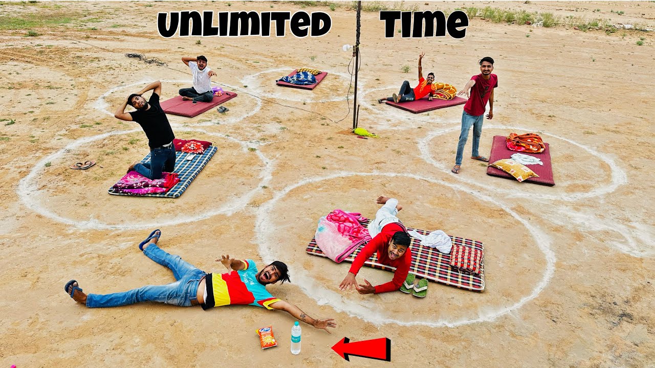 No Time Limit - Surviving Our Full Team In Circle Challenge 😣- रात को ...