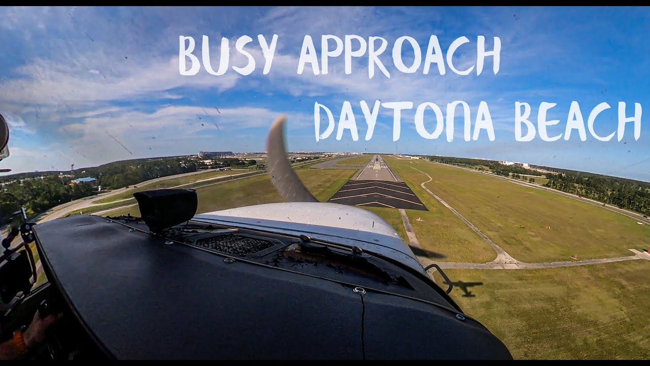 Busy ATC Approach Into Daytona Beach C172 - YouTube