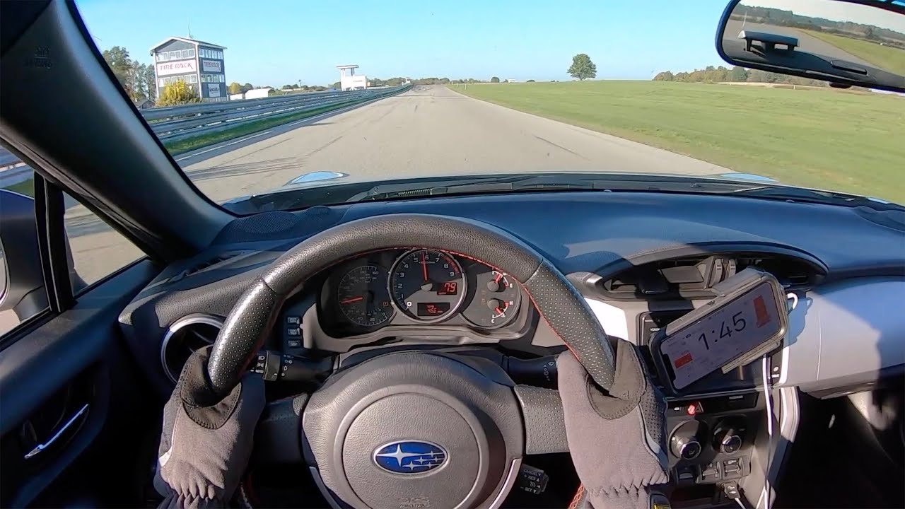 Modified 2014 Subaru BRZ Track Hot Laps - Gingerman Raceway - YouTube