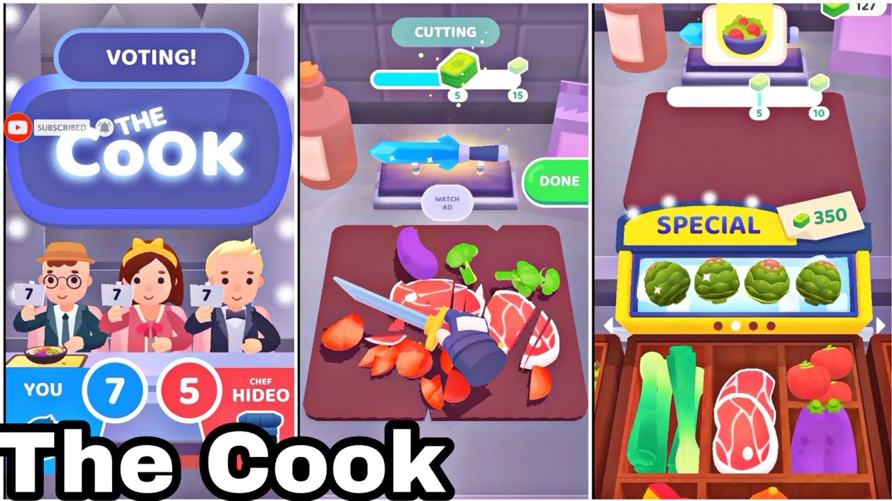 The Cook 3D Cooking Game All Levels Walkthrough Gameplay Chief Food ...