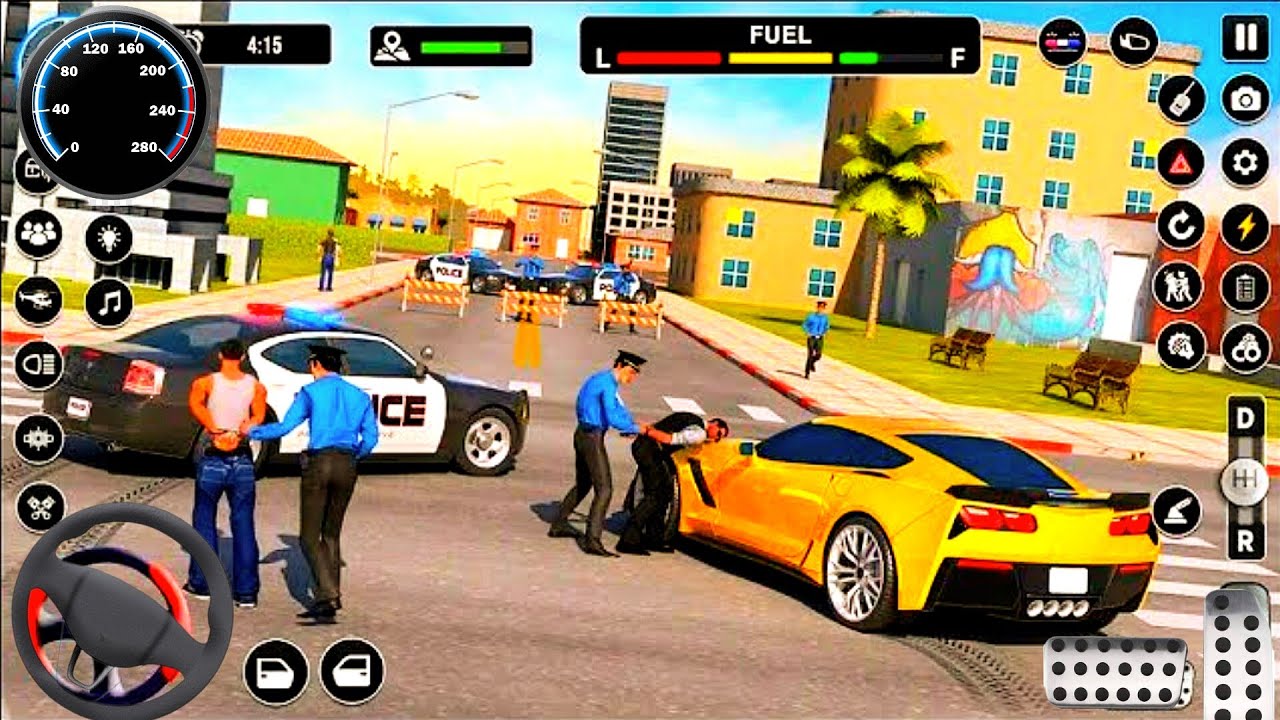 3D police car games - police cop duty in enemies city game simulator ...