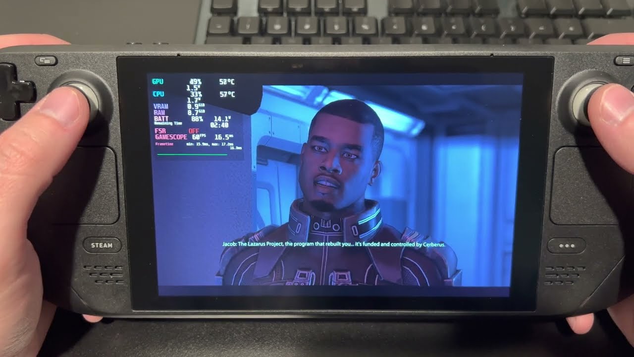 Mass Effect 2 on Steam Deck - Mass Effect Legendary Edition - YouTube