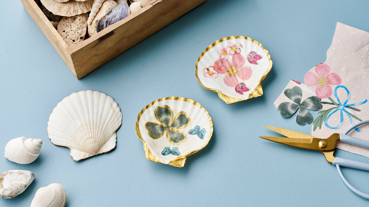 Painted seashells – DIY by Søstrene Grene - YouTube