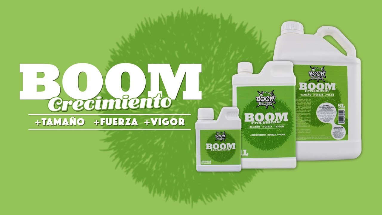 Crecimiento Boom de Boom Nutrients - Fertilizante base | Growbarato ...