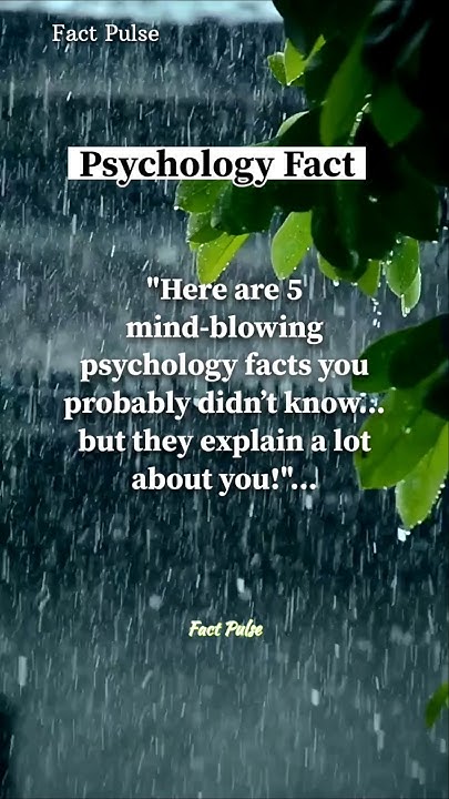 5 Mind-Blowing Psychology Facts You Never Knew | Fact Pulse | #shorts #psychologyfacts #facts ...