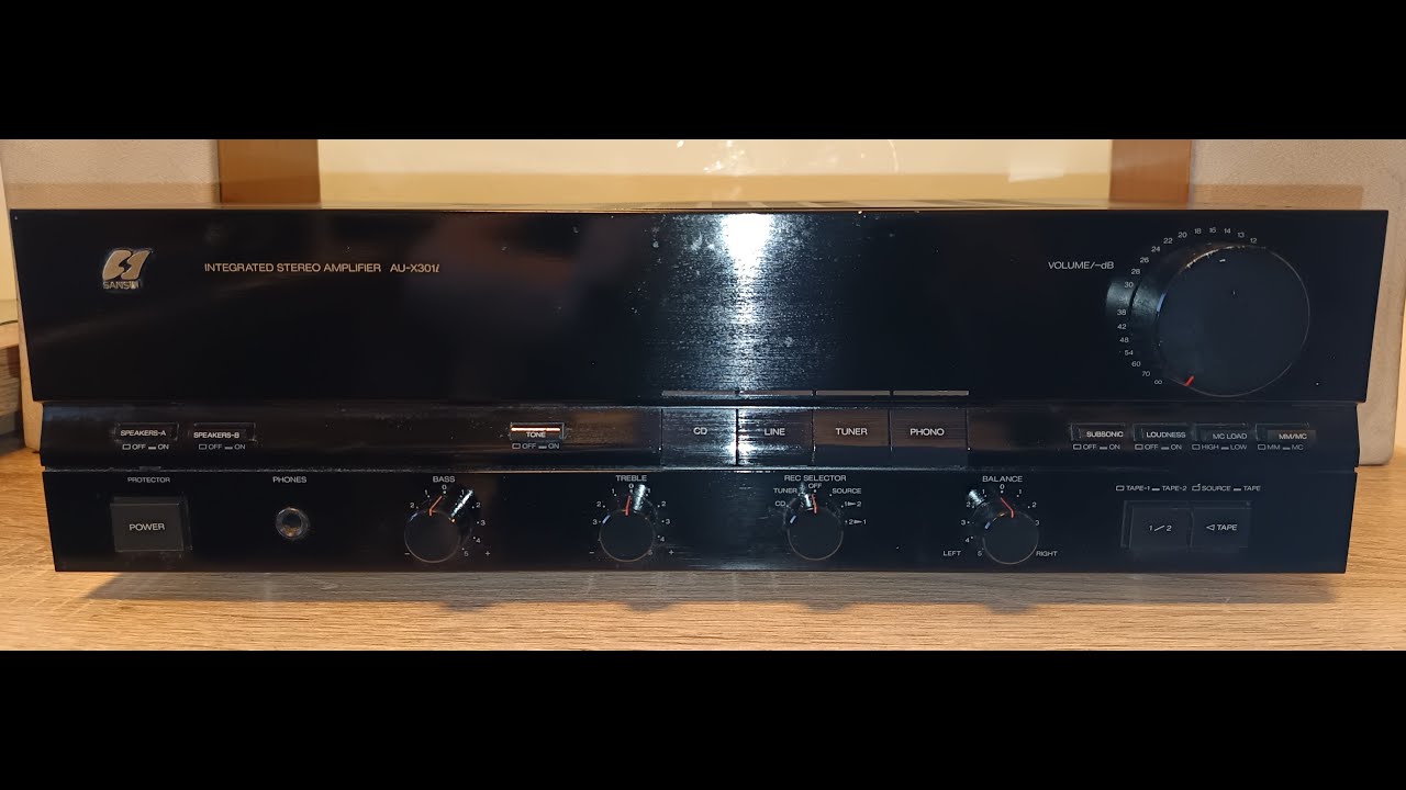 日本製SANSUI AU-X301i 綜合擴大機 - YouTube