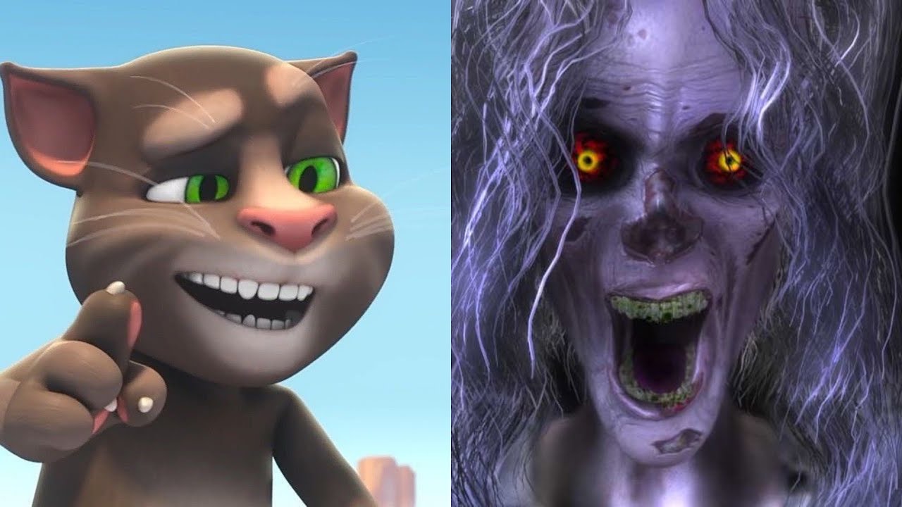 The Story of creepy Talking Tom and Ghost 👻😈😰 - YouTube