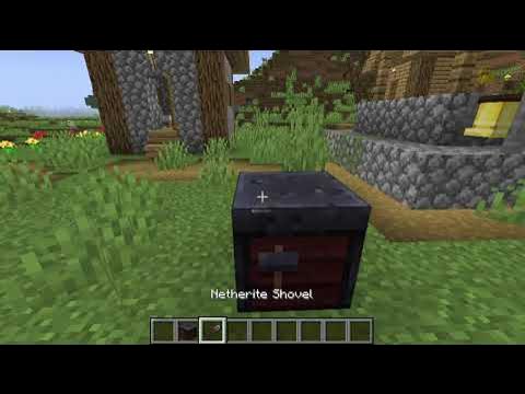 How to create netherite shovel in Minecraft - YouTube