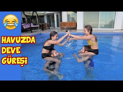 HAVUZDA DEVE GÜREŞİ | KARDEŞLERİ DEĞİŞTİK | CEZALI | Kim kazandı ? - Babishko Family