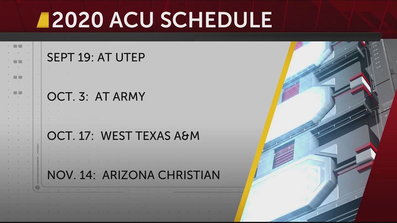 ACU continues to fill 2020 football schedule - YouTube