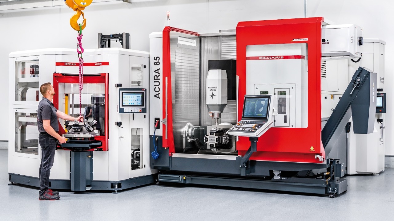 HEDELIUS CNC machining centre ACURA 85 + MARATHON SR518 + STANDBY ...