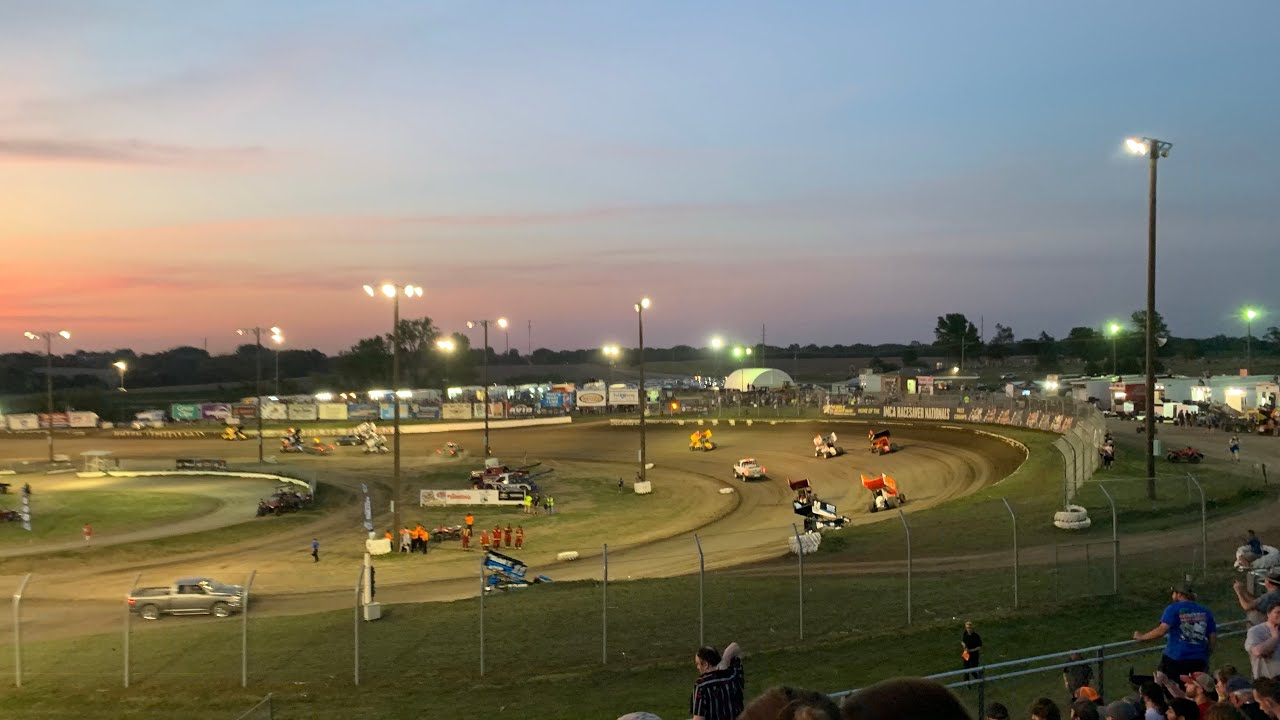 High Limits 4 Wide Salute at Eagle Raceway - YouTube