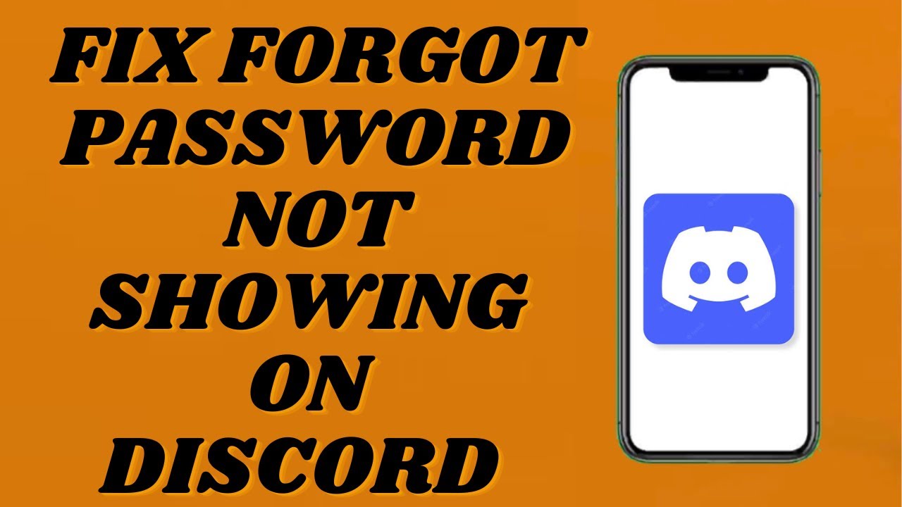 How To Fix Forgot Password Not Showing On Discord | Easy Tutorial - YouTube