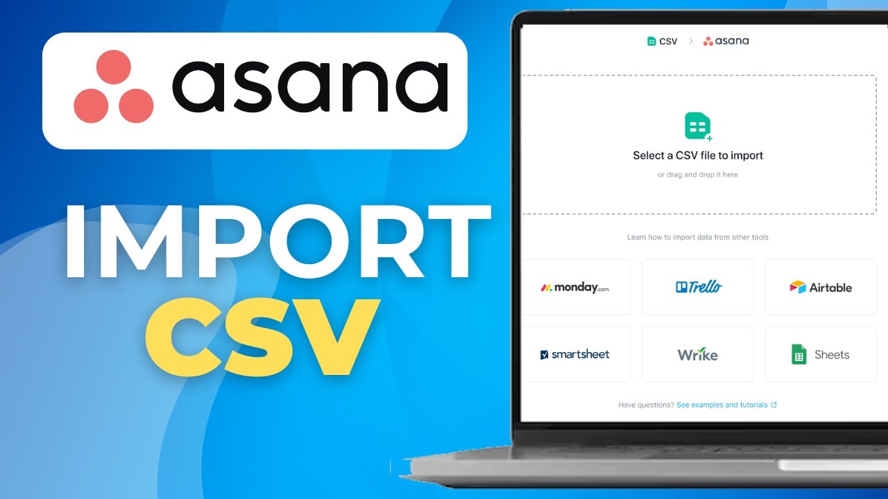 Tutorial - How To Import Csv File In Asana - YouTube