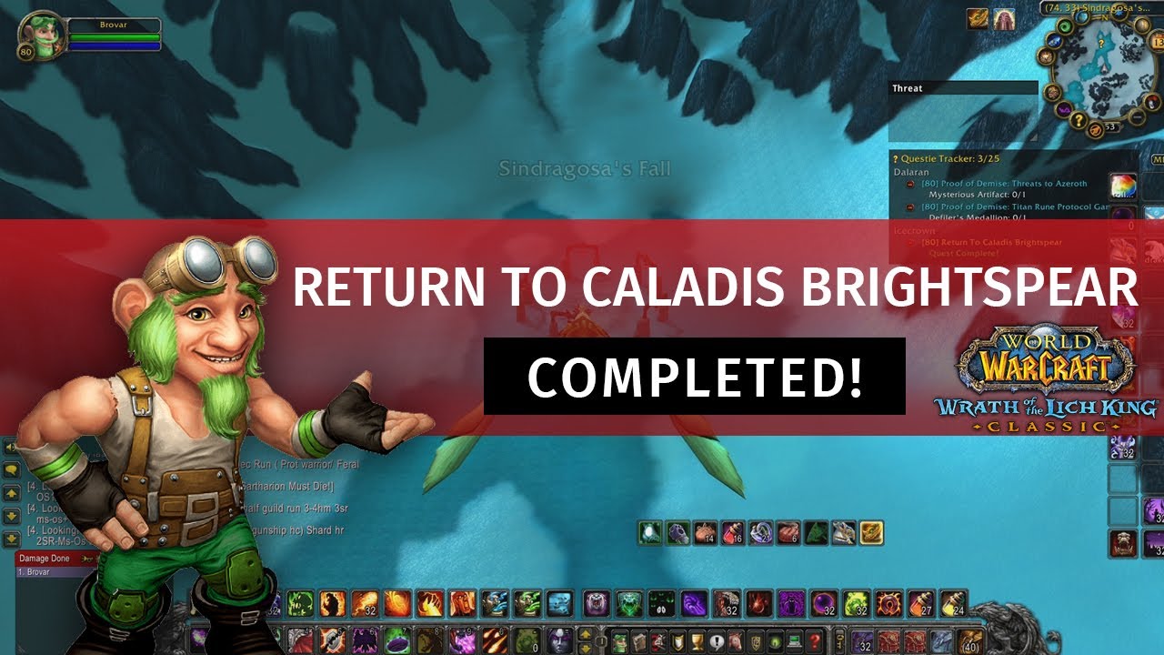 Return To Caladis Brightspear WotLK Classic Warlock Wrath of the Lich ...