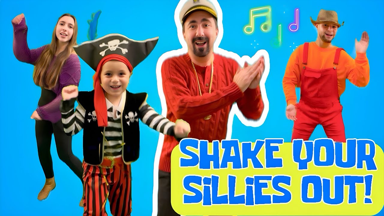 "Shake Your Sillies Out" ♫ Fun Brain Break for Kids ♫ Captain Chris ...