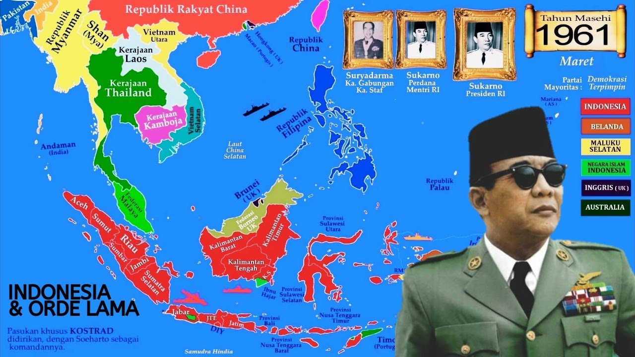 1950 - 1963 : Peta Sejarah Revolusi Daerah Indonesia, Pembebasan Irian ...