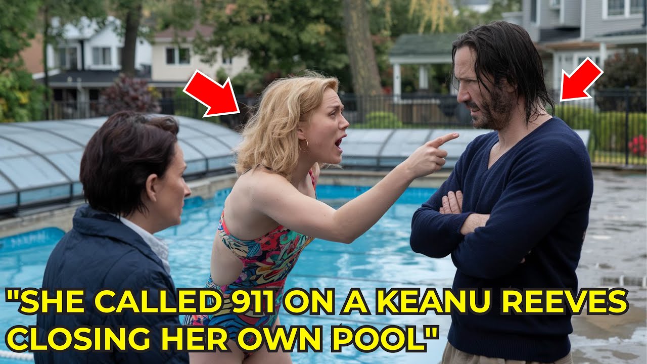 She Called 911 on a Keanu Reeves Closing HER OWN Pool—Then the Keanu ...