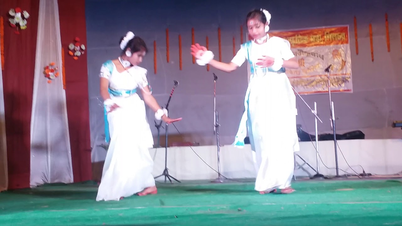 Rabindro joyanti | district library silchar| dance by Baishali & druti ...