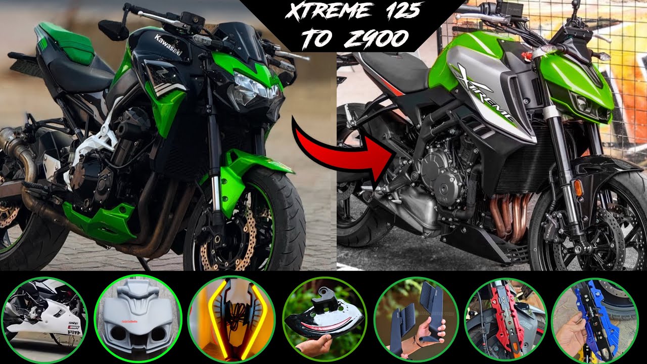 Xtreme 125 r modified into Kawasaki Z900 🔥Hero Xtreme 125r best ...