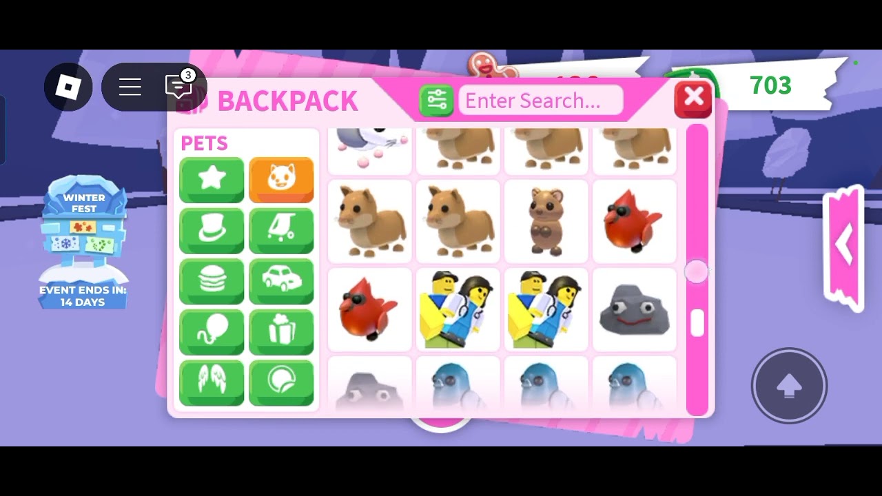 Showing my inventory in adopt me ️ - YouTube