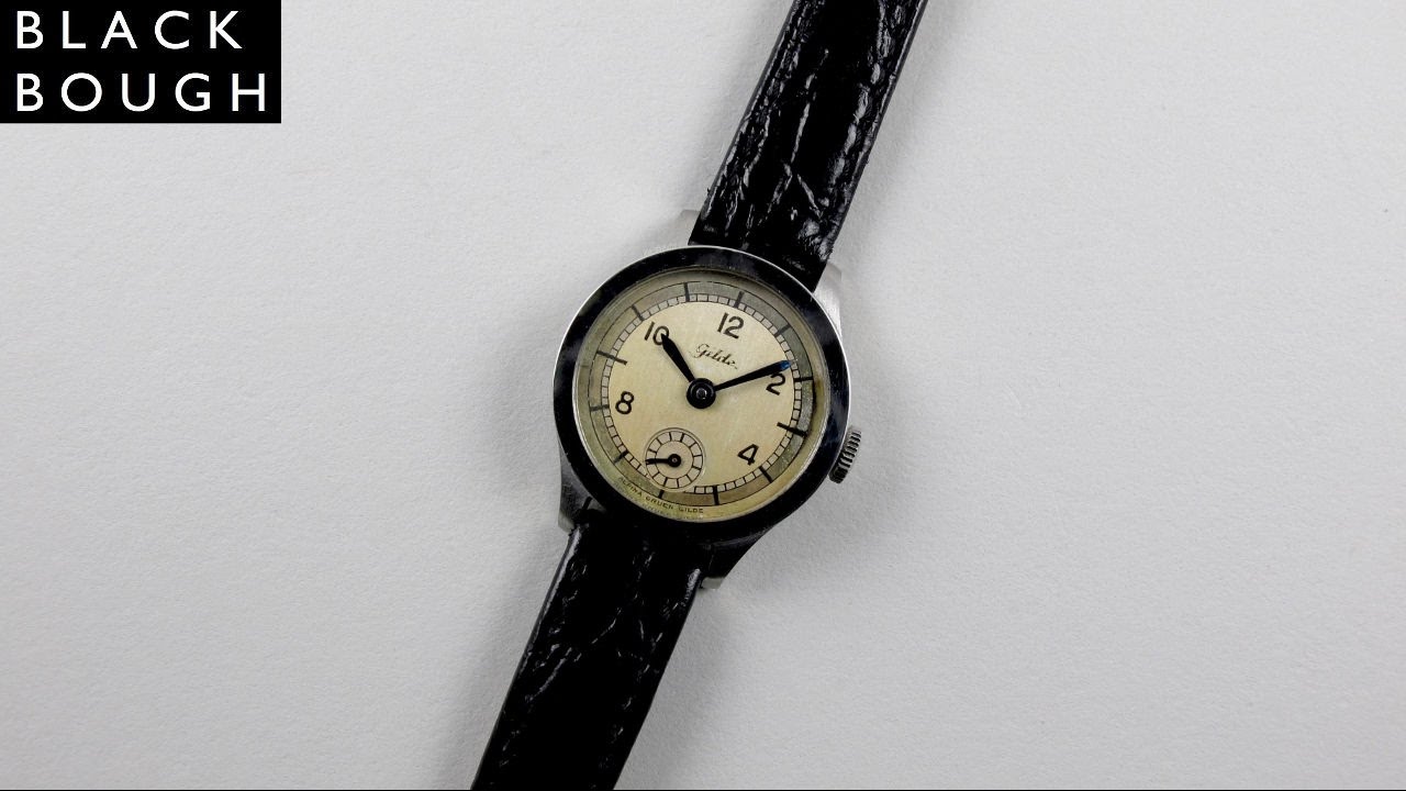 Alpina Gruen Gilde steel vintage wristwatch, circa 1935 - YouTube