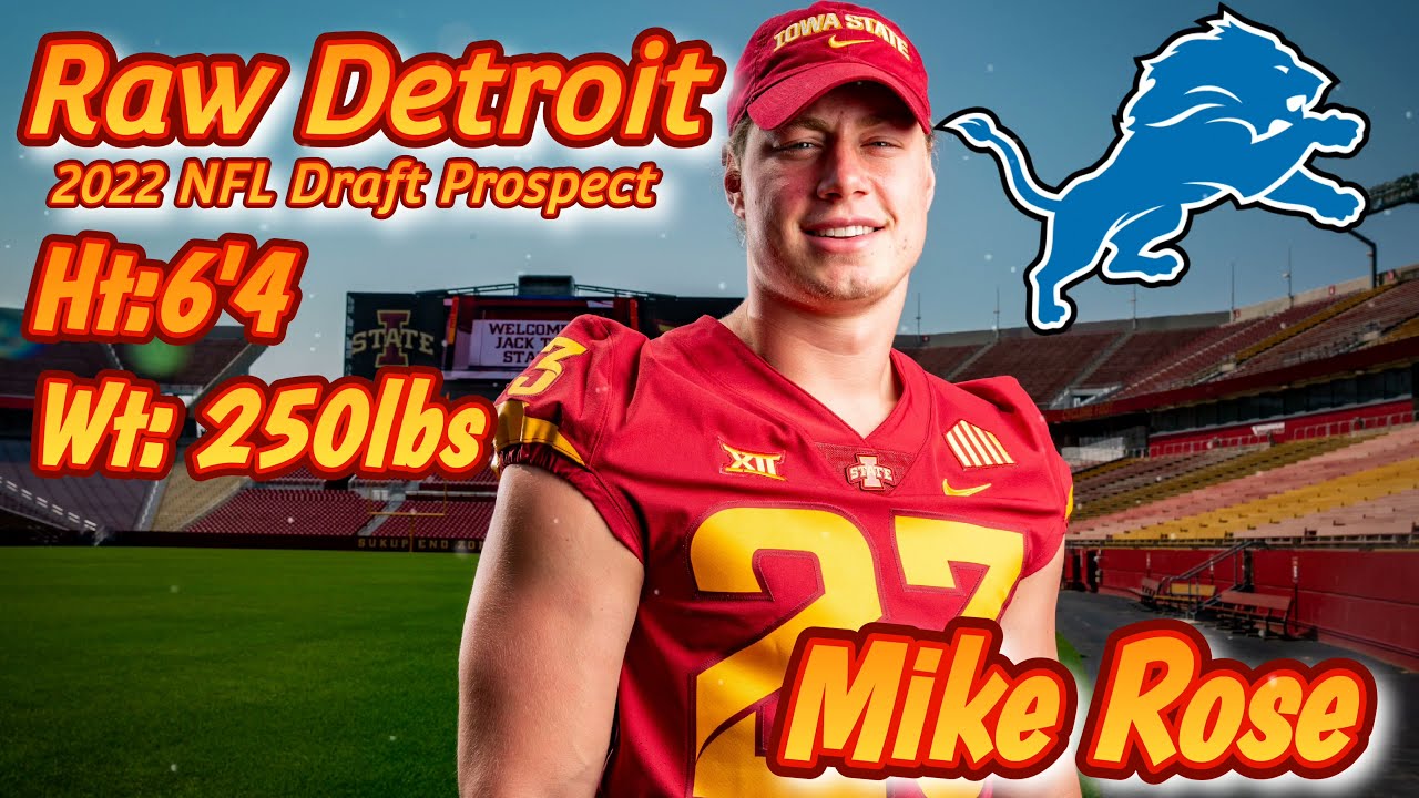 Should Detroit Lions Draft LB Mike Rose? (2022 NFL Draft) - YouTube
