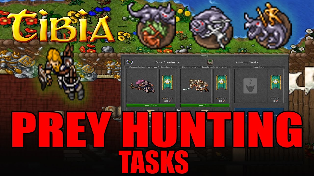 PREY HUNTING TASK - TIBIA - PORADNIK - CO I JAK? - YouTube
