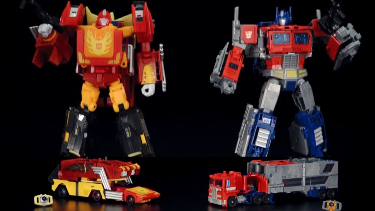 Transformers power of the primes leader class toys commercial Optimus ...