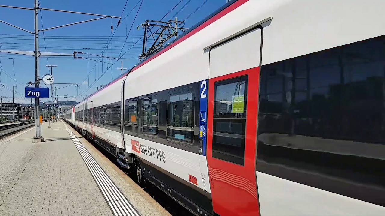 RABe 501 "Giruno" (Stadler Rail EC250 "SMILE") in Zug (18.07.18, Teil 1 ...