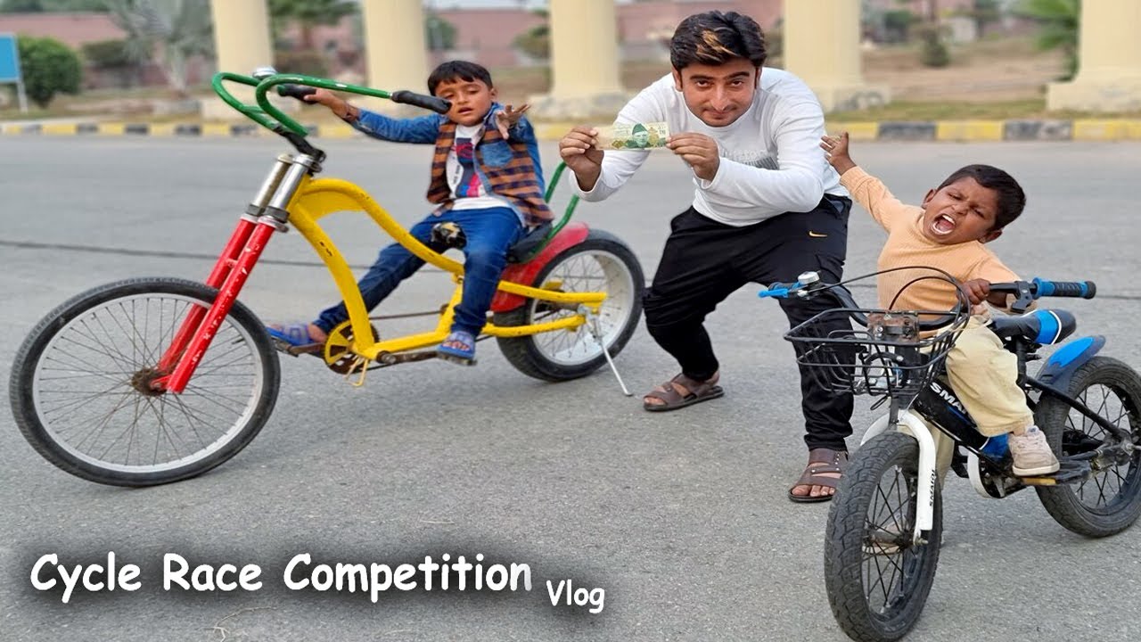 chotu don and dawood musa bicycle race vlogs - YouTube