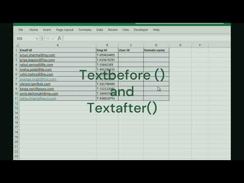 How to Use TEXTAFTER and TEXTBEFORE Functions | #ExcelTips #DataAnalysis #ExcelFunctions #excel ...