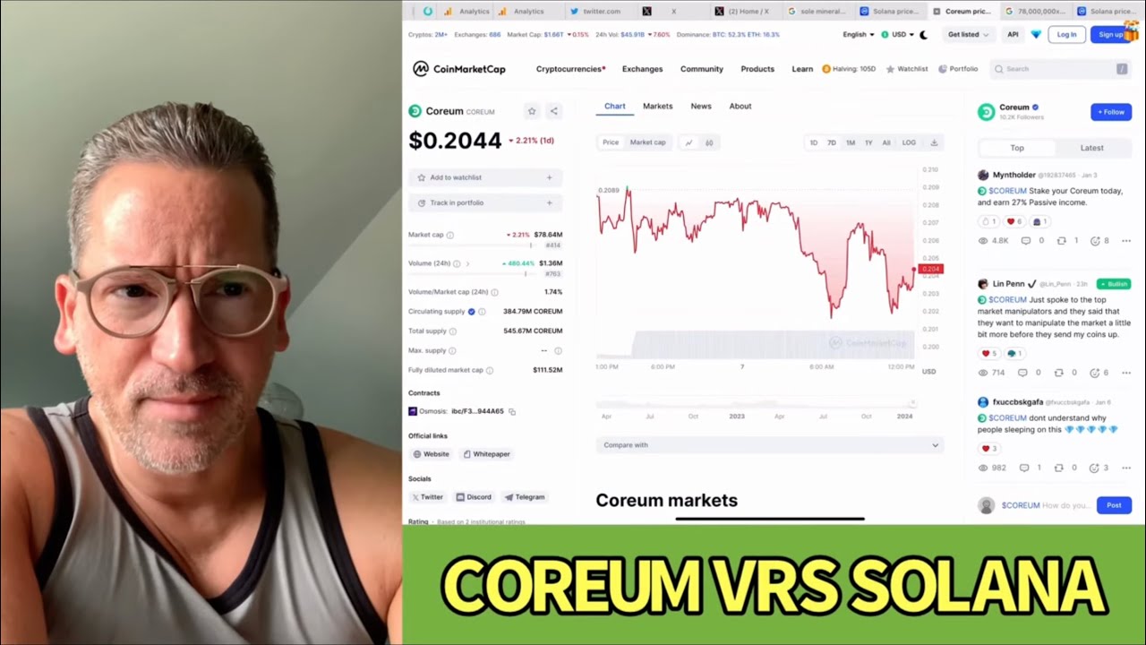 COREUM PRICE PREDICTION ‼️THIS BULL RUN 🚨BASED ON SOLANA COMPS🤯 - YouTube
