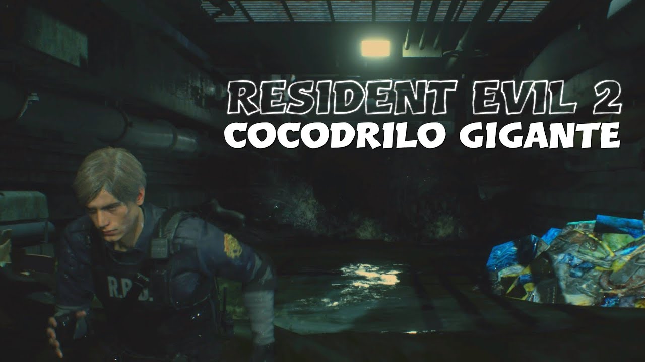 RESIDENT EVIL 2 #7 *COCODRILO GIGANTE* - YouTube