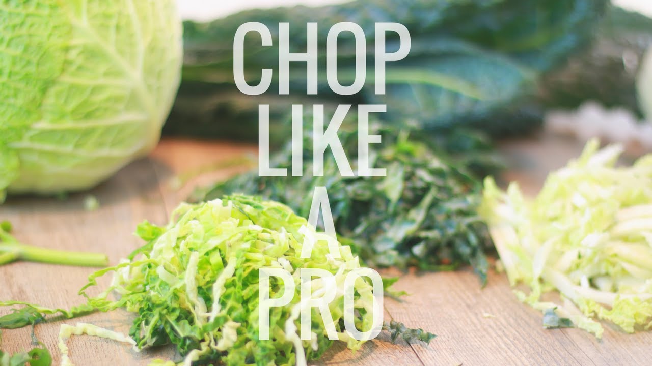 How to Chop Leafy Greens Like a Pro: Chiffonade - YouTube