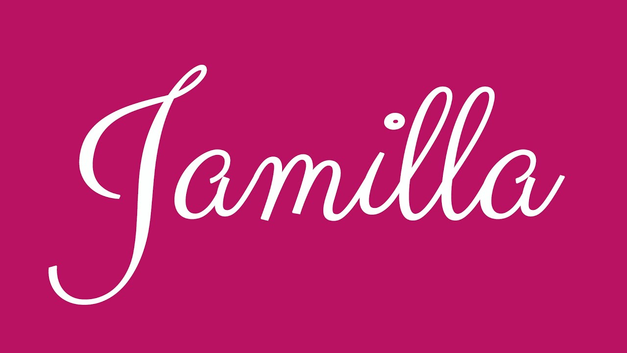Learn how to Sign the Name Jamilla Stylishly in Cursive Writing - YouTube
