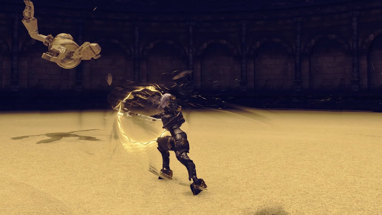 Nier Automata 2B Spear Charged Attack - YouTube