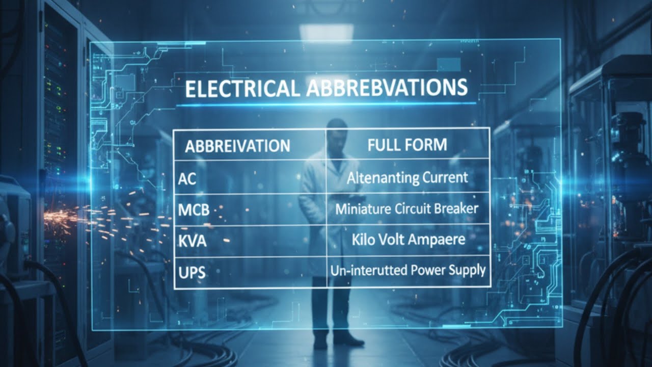 Part : 3 Electrical Assistant (VS) Most Important Full Form #getco ...