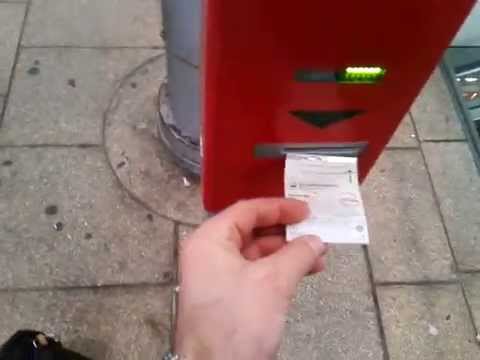 How to stamp a train ticket at train station in Germany - YouTube
