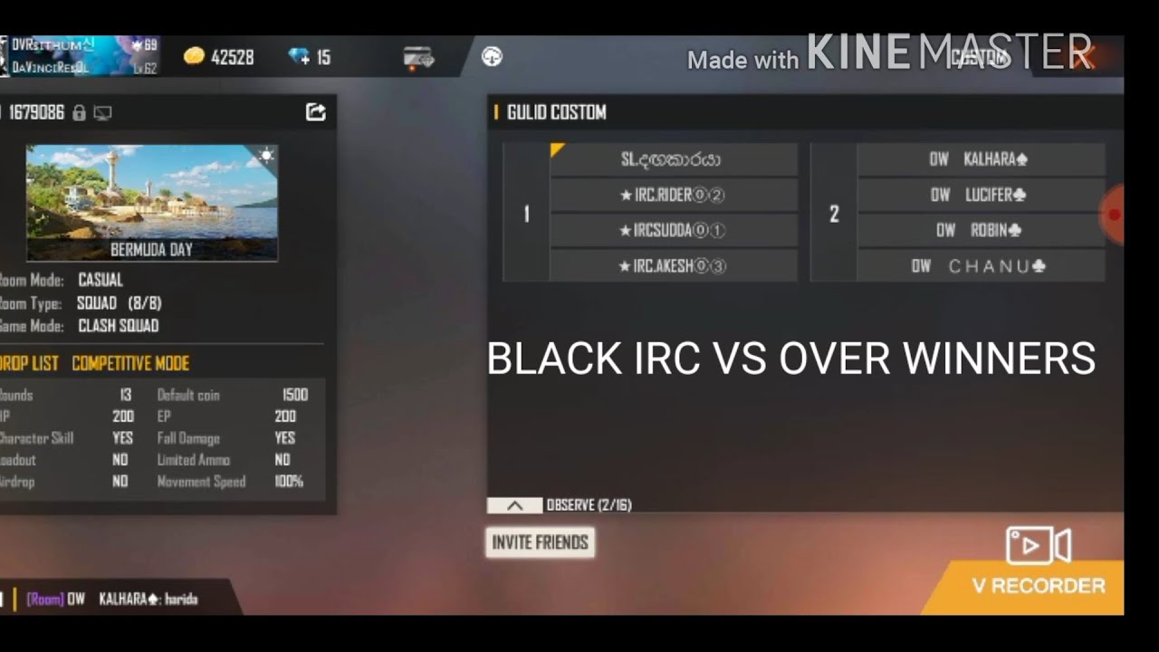 BLACK IRC VS OVER WINNERS || WHO WILL WIN 😱 || PRO KILLER SL - YouTube