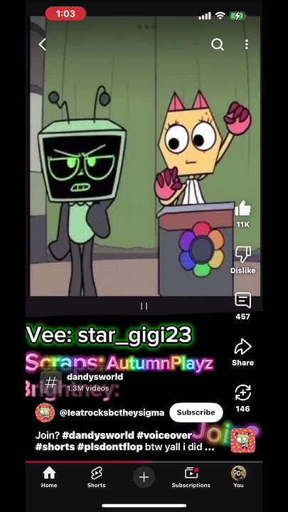 Collab with @ST4R_G1G1. I'm scraps #dandysworld #scraps #vee #brightney - YouTube