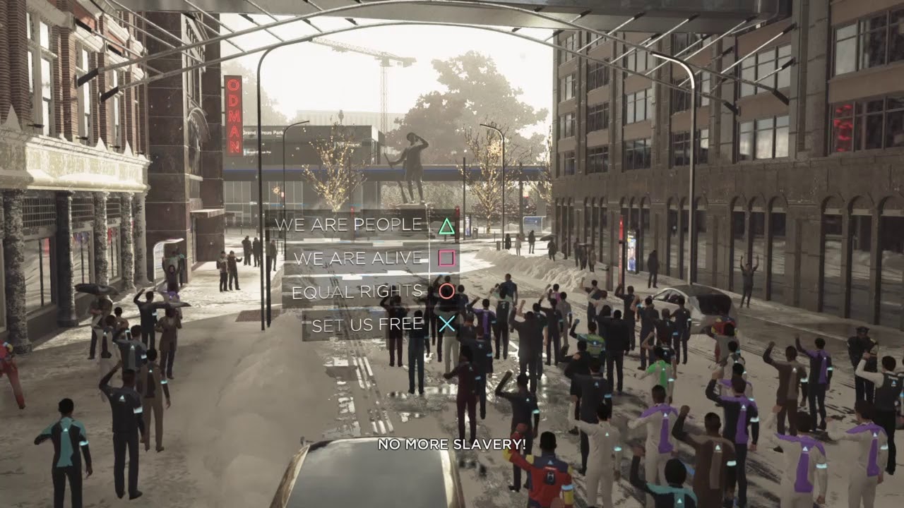 Detroit Become Human Freedom March Chant - No More Slavery - YouTube