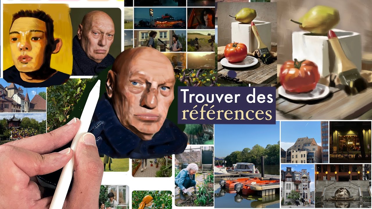 Où trouver des références pour le dessin et la peinture - YouTube