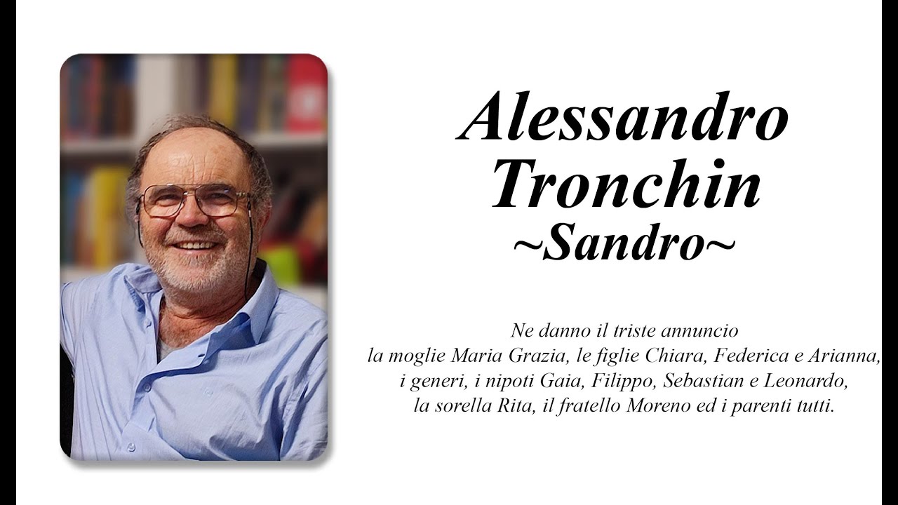 Funerale Alessandro Tronchin ~Sandro~ - YouTube