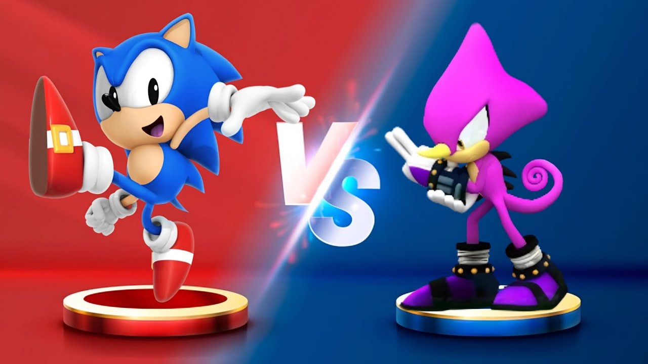 Sonic Dash - Espio VS classic sonic _ Movie Sonic vs All Bosses Zazz Eggman - YouTube