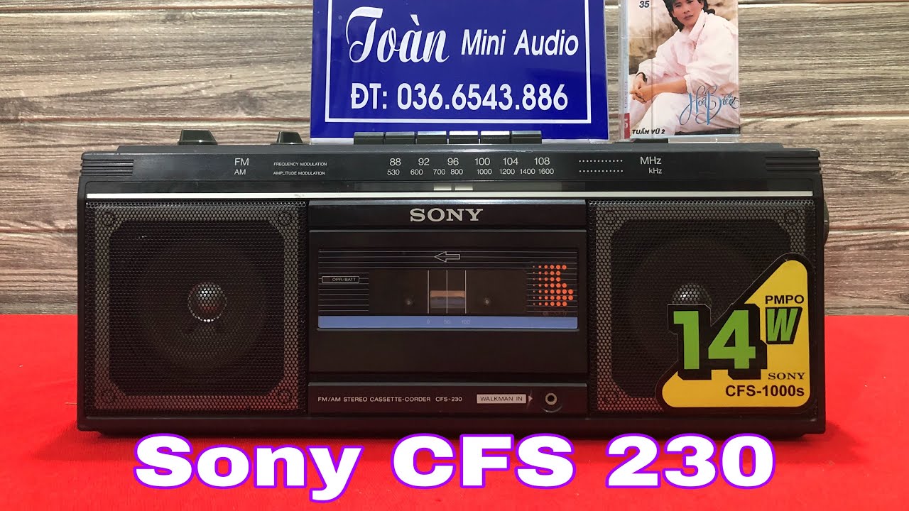 Sony CFS 230 - 🇺🇲 Hàng xuất mỹ điện 120v - Sx 1985 - Giá 1Tr6 - LH 036. ...