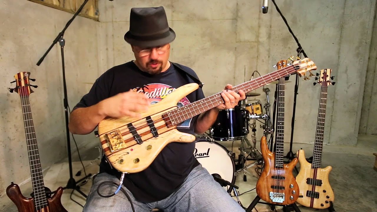 RG Custom Basses: Spalted Maple 4-String Demo - YouTube